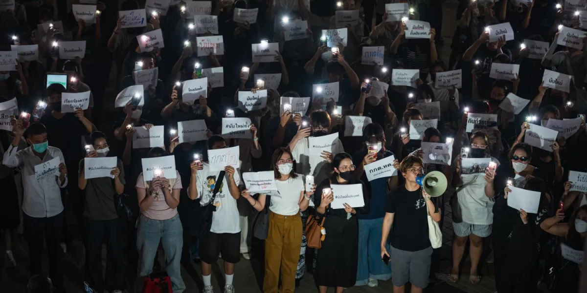 Protest at BACC demand vote recount due to election fraud concerns ...